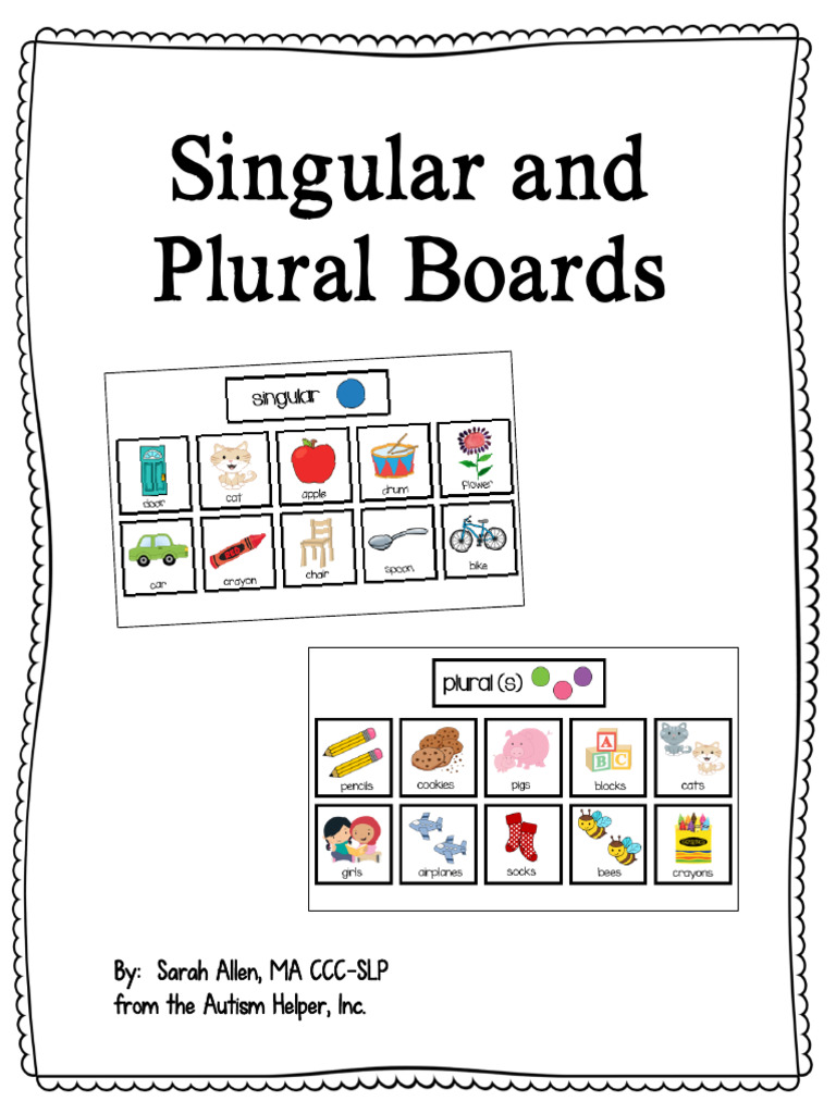 Singular and Plural Boards | PDF