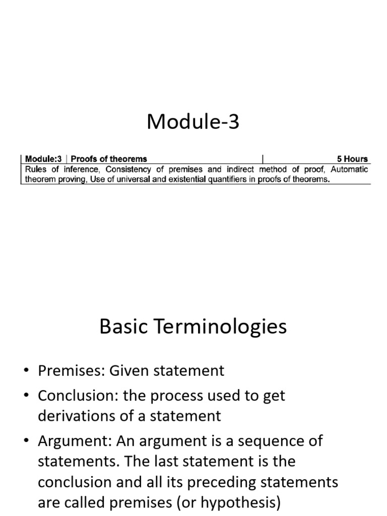 4-Consistency of Premises-19-08-2024 | PDF | Logical Consequence ...