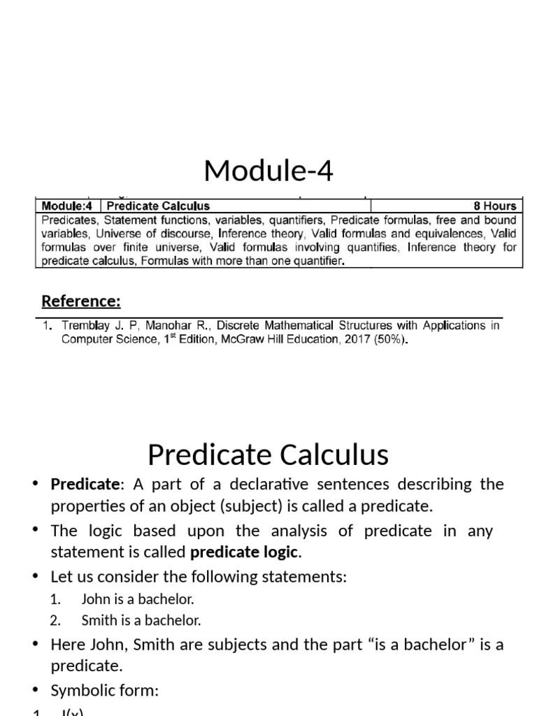 Predicate Logic Basics | PDF | Function (Mathematics) | First Order Logic