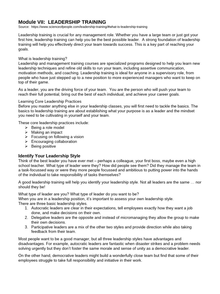 Module-VII-NSTP-LTS | PDF | Leadership | Decision Making