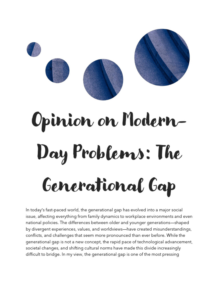 Bridging the Generational Gap Today | PDF | Millennials | Social Media