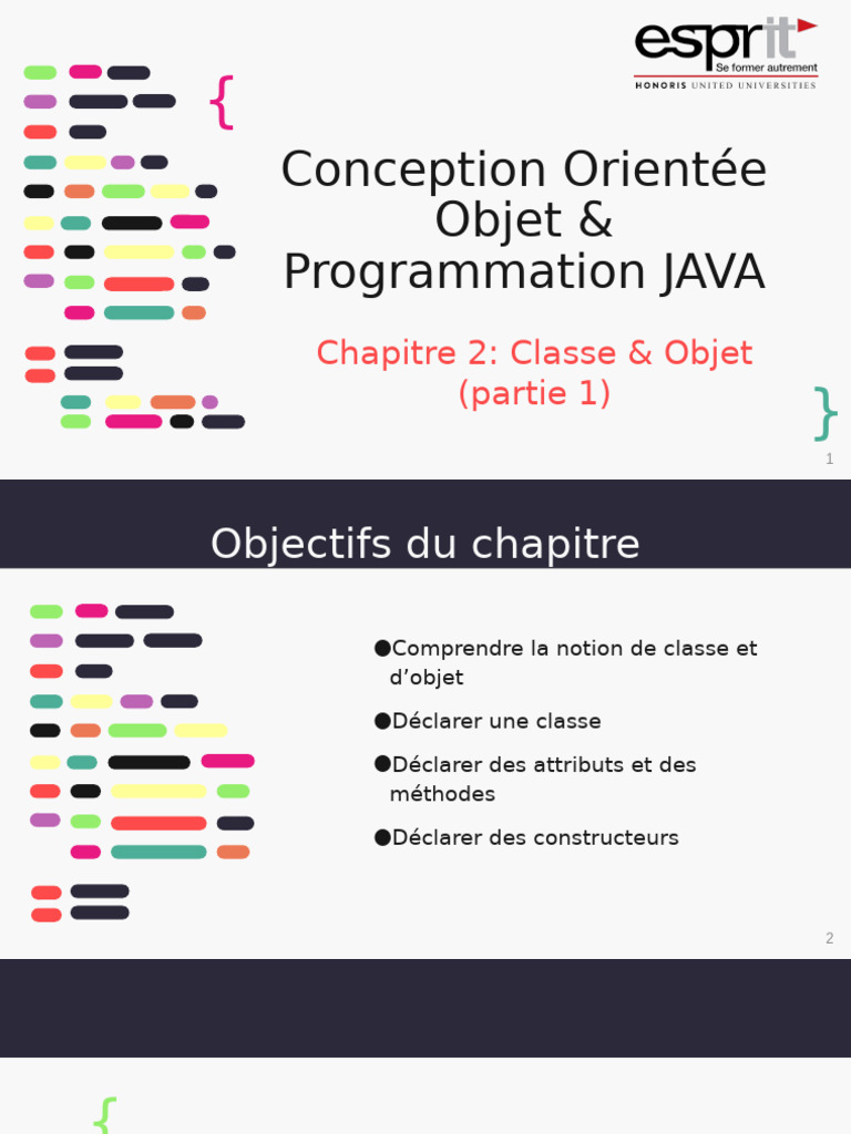 Introduction aux Classes et Objets en Java | PDF | Classe (informatique) | Programmation ...