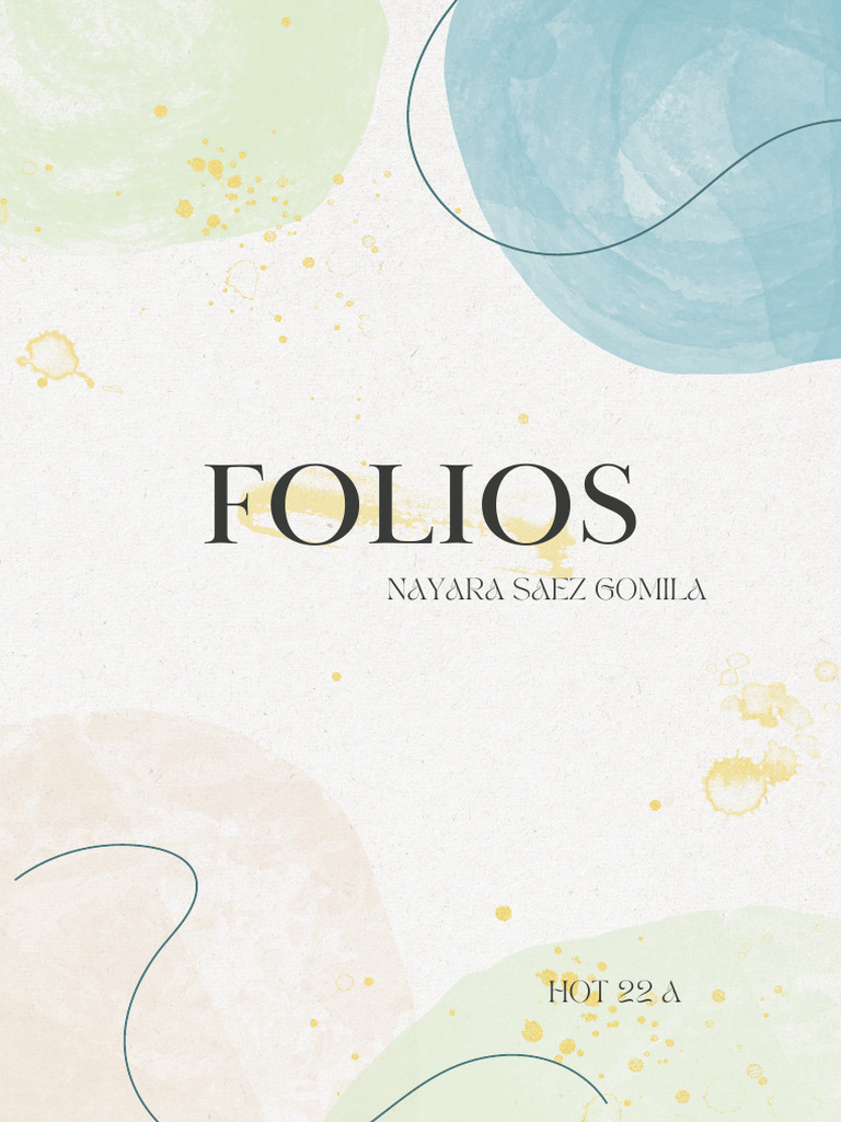 Portada FOLIOS | PDF