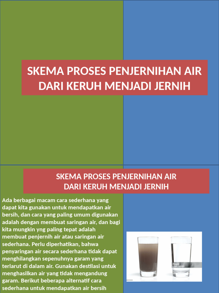 Skema Penjernihan Air Sederhana | PDF