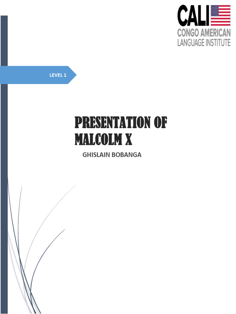 Malcolm X CALI | PDF | Malcolm X | Identity Politics