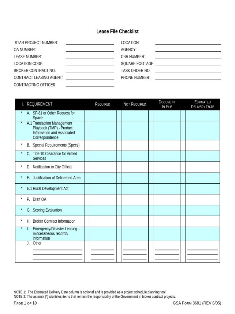 Gsa 3681 | PDF | Lease