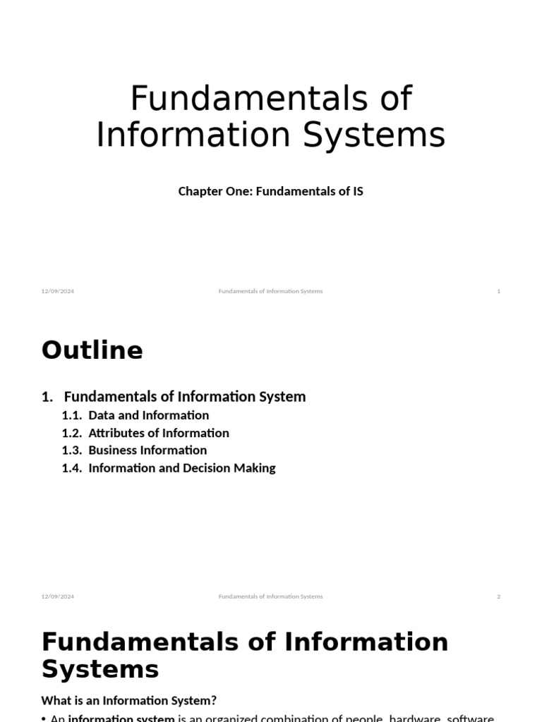 Fundamentals Of Information Systems Pdf Central Processing Unit Information