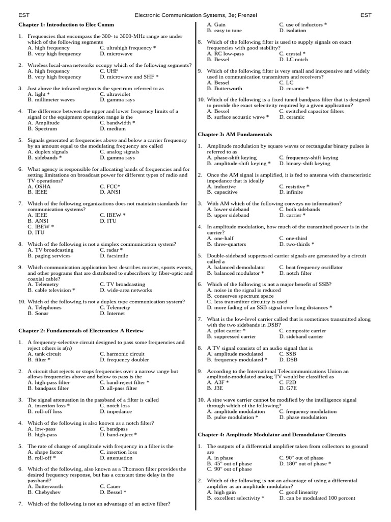 Frenzel 3e Online Companion | PDF | Frequency Modulation | Detector (Radio)