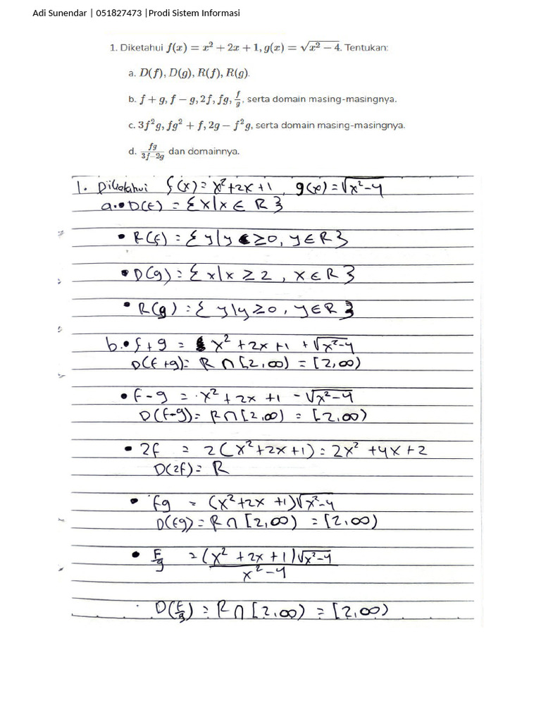 Diskusi Sesi 2 Kalkulus 1 | PDF