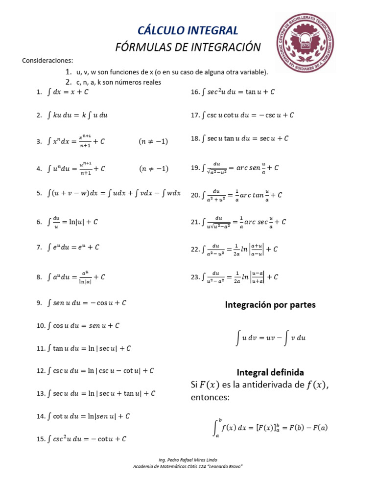 Cálculo Integral-1 | PDF