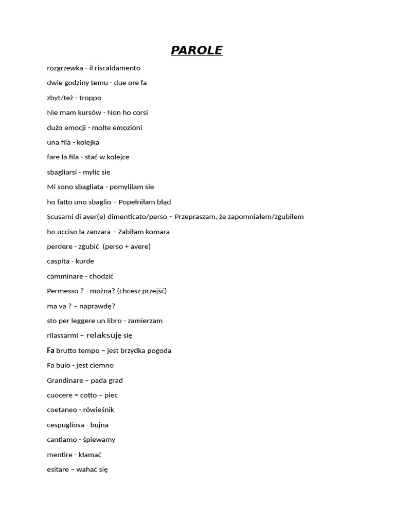 PAROLE | PDF