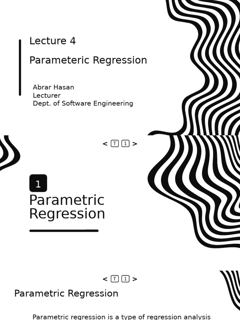 Parametric Regression Lecture | PDF | Regression Analysis | Bias Of An ...