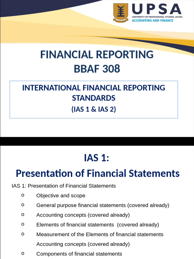 IAS 1 & 2 | PDF | International Financial Reporting Standards | Balance Sheet