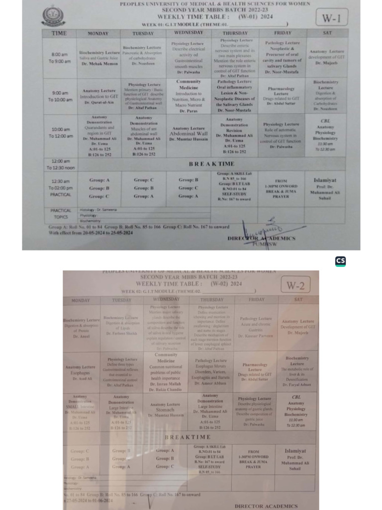 Git timetables | PDF
