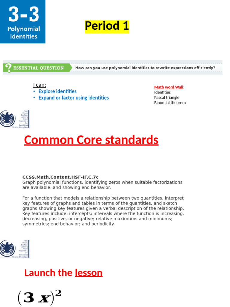Exploring Polynomial Identities | PDF | Polynomial | Mathematical Analysis