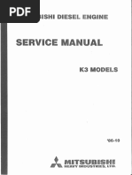 Mitsubishi K3 Diesel Engine Manual | PDF | Diesel Engine | Vehicle Parts