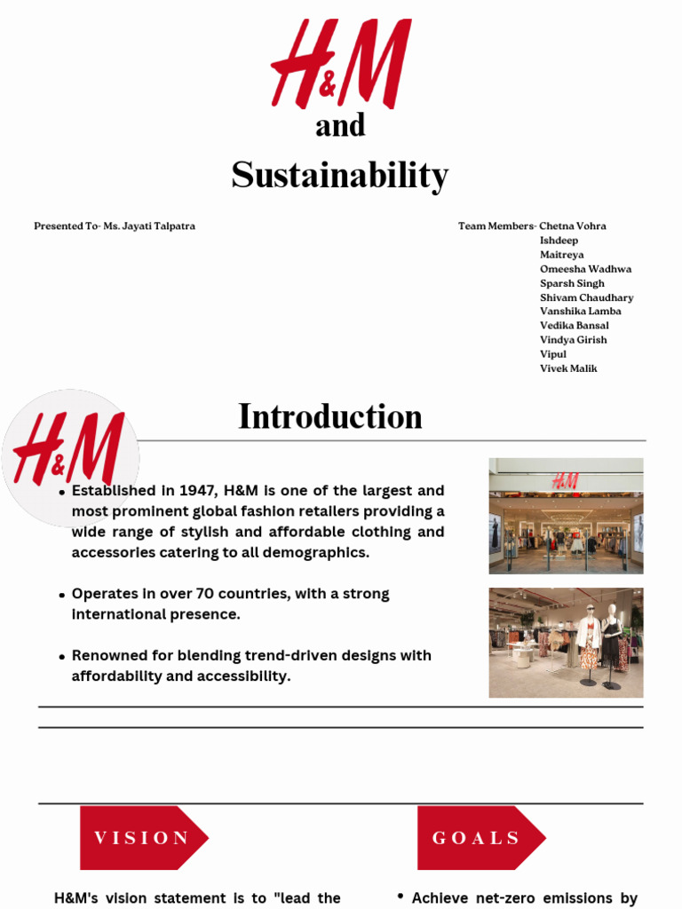 Concept of Sustainability Project - H&M PDF | PDF | Energy Conservation | Sustainability