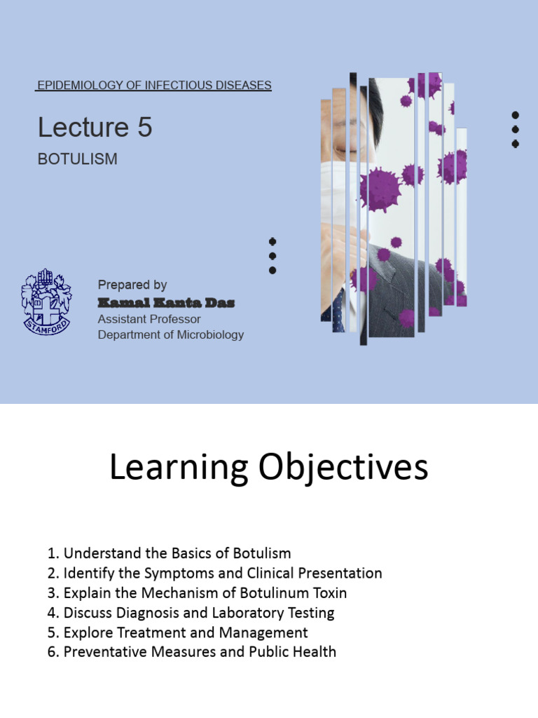 Epidemiology 5 Botulism | PDF | Botulinum Toxin | Medical Specialties