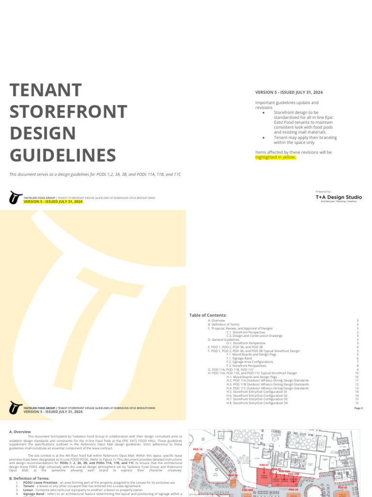 Tenant Storefront Design Guidelines | PDF | Lease