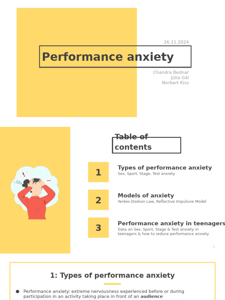 Teen Performance Anxiety Insights | PDF | Anxiety | Adolescence