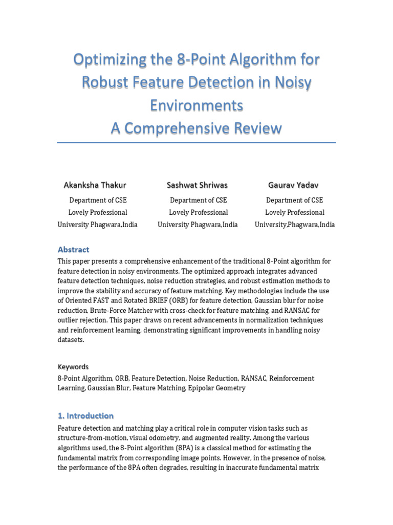 Optimizing_8Point_Algorithm_Research_Paper | PDF | Algorithms ... Optimizing_8Point_Algorithm_Research_Paper | PDF | Algorithms ...