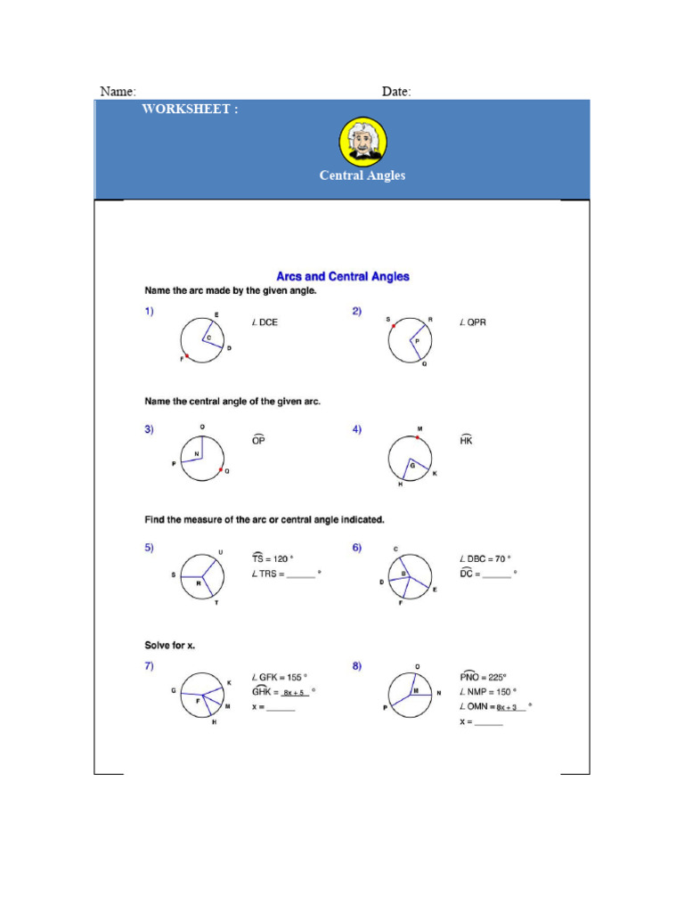 L8 Central Inscribed-Angles | PDF
