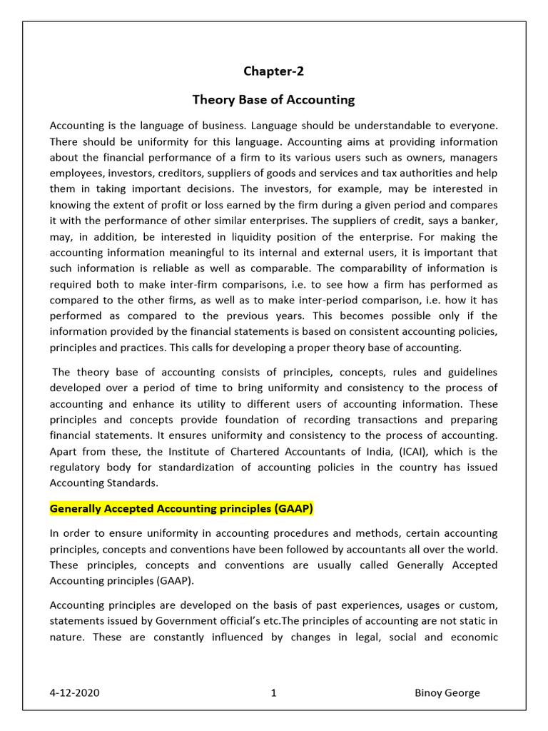 XI Accounting CH - 2 Notes Theory Base of Accounting-Binoy 5-12-20 ...