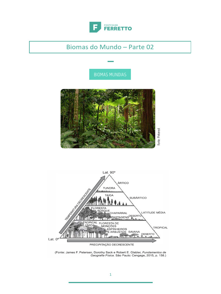 Biomas do Mundo: Características e Tipos | PDF | Deserto | Florestas