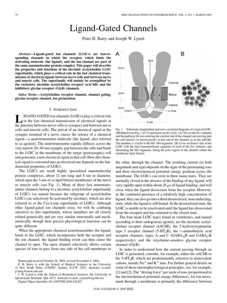 Barry 2005 | PDF | Ion Channel | Cell Signaling
