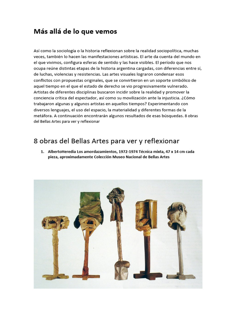 Más Alla de Lo Que Vemos | PDF | Pinturas | Museo