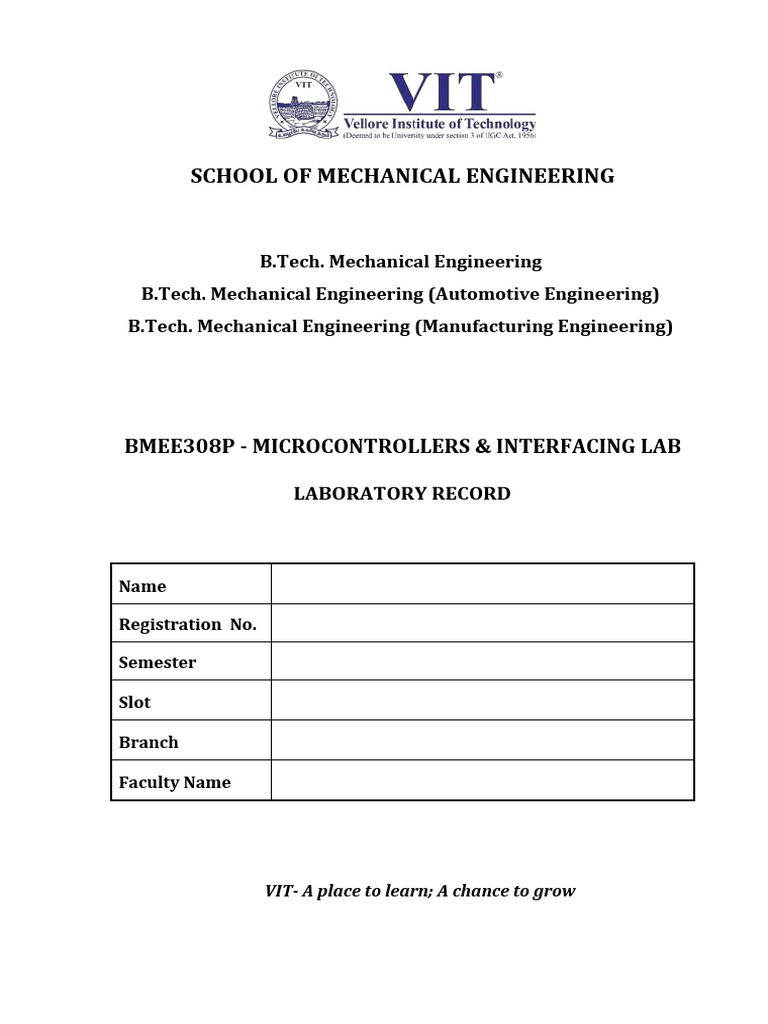Microcontroller Interfacing Labreport Pdf Statistical Inference Microcontroller