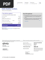 Xfinity Internet Bill Template | PDF | Money | Payments
