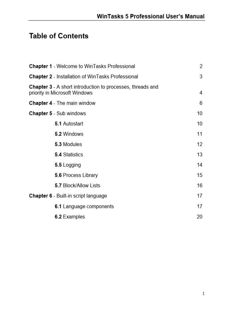 wtpromanual (1) | PDF | Process (Computing) | System Software
