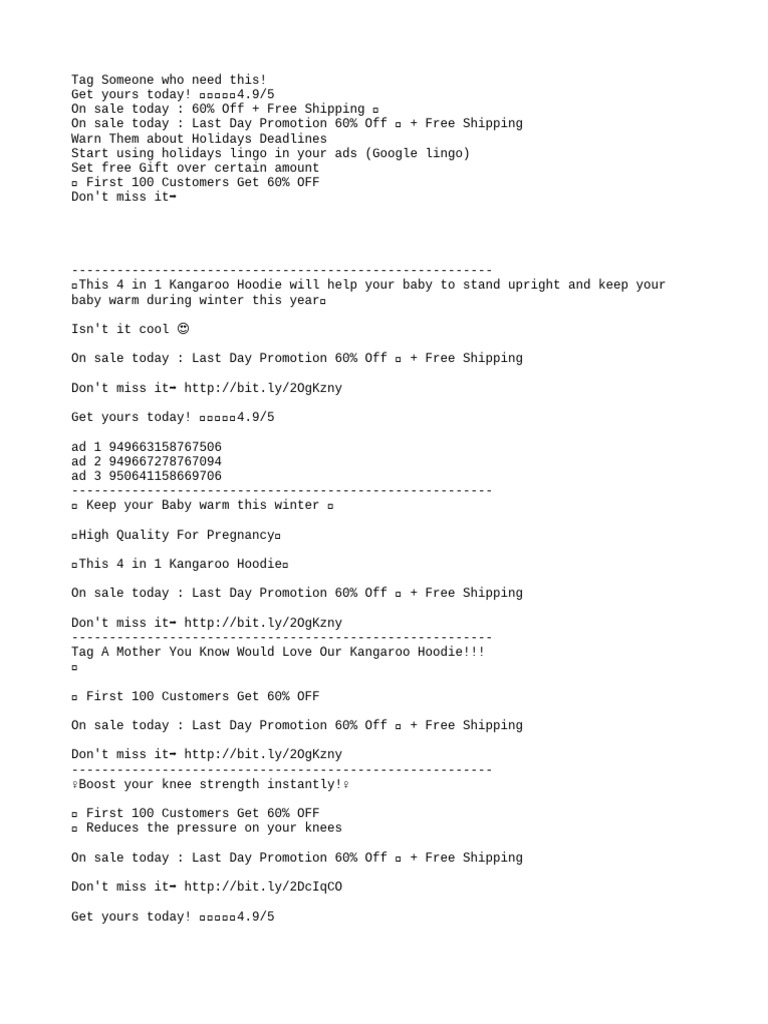 Facebook Ad copy | PDF | Headphones