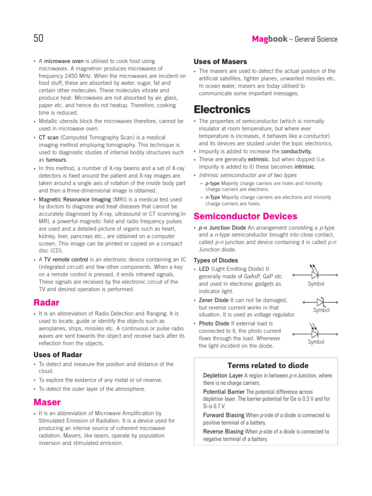 Magbook General Science Poonam Singh - Compress - Cutter | PDF | Diode ...