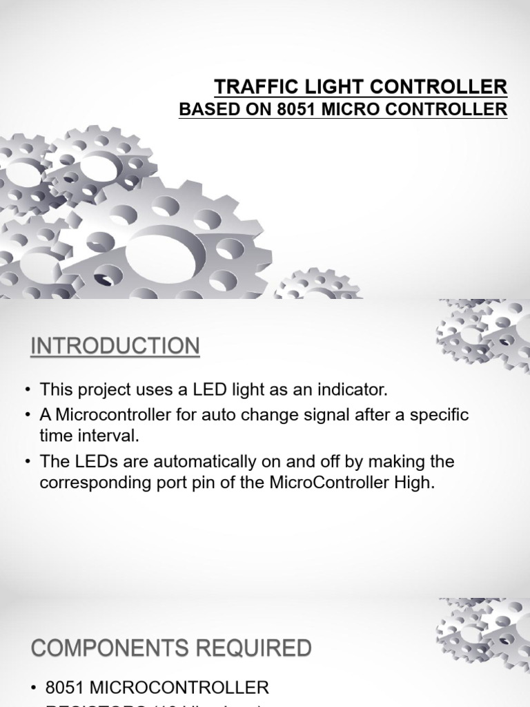 Traffic Light Controller: Based On 8051 Micro Controller | PDF
