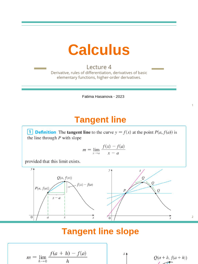 Understanding Derivatives in Calculus | PDF