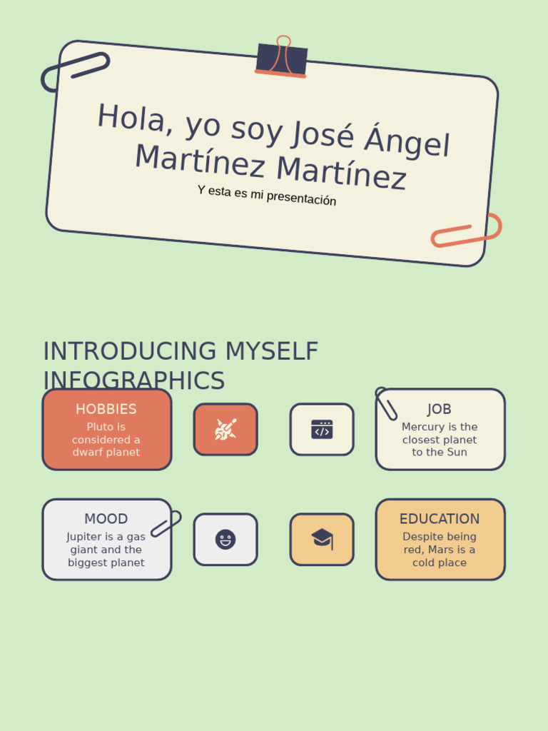 Infographic Template: Introducing Myself | PDF | Planets | Planets In ...