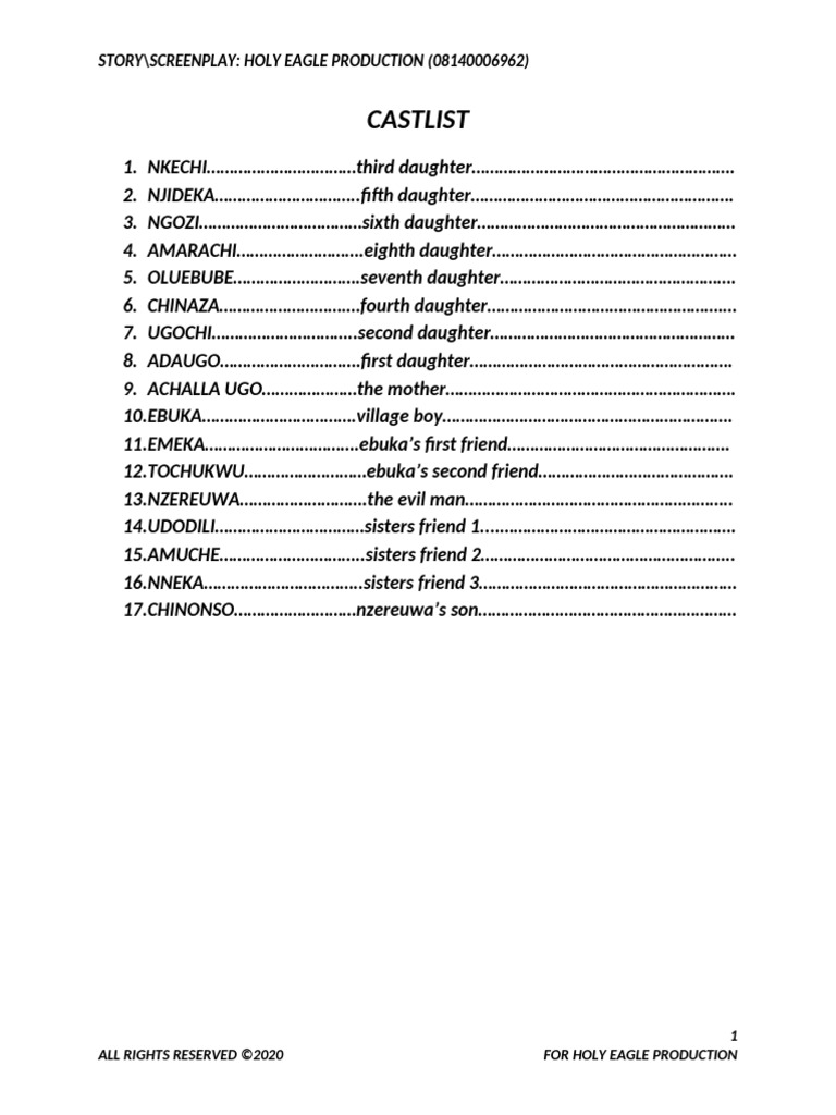 Family Royal Rumble Movie | PDF