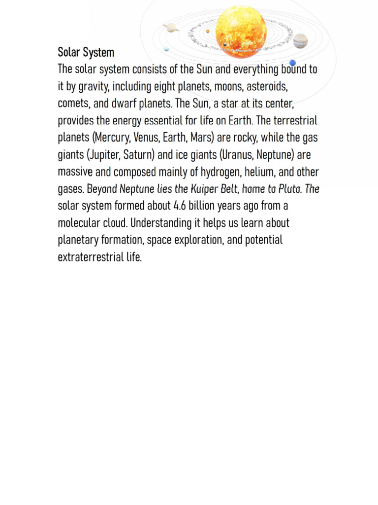 Solar System | PDF