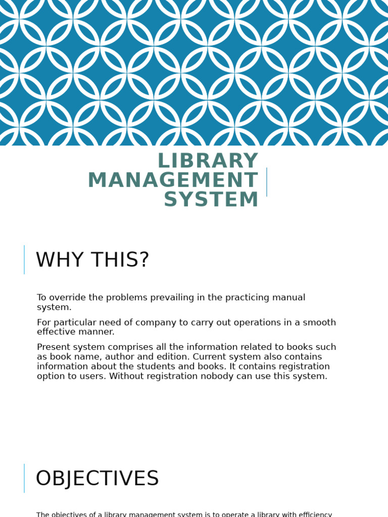 Library Management System Overview | PDF