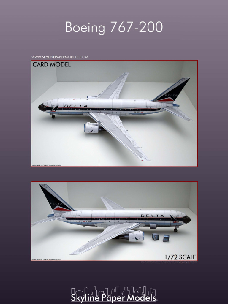 Boeing 767-200 Delta OC Model | PDF