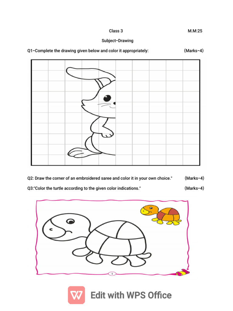 Class 3 Drawing-WPS Office | PDF