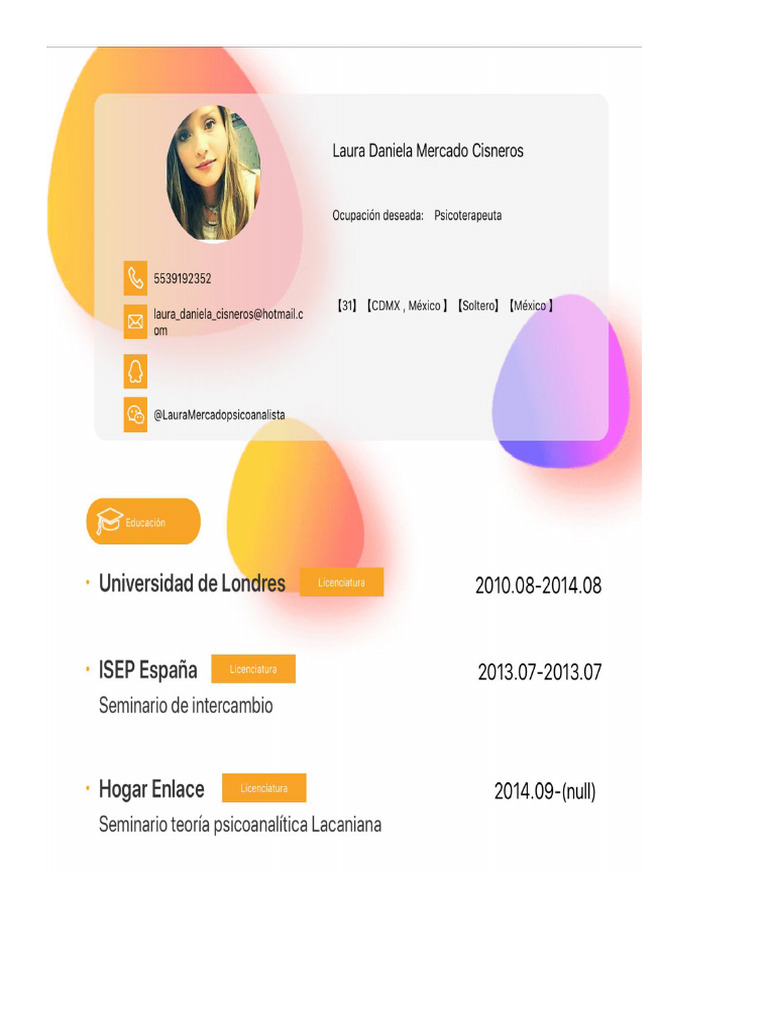 CV Laura Mercado | PDF