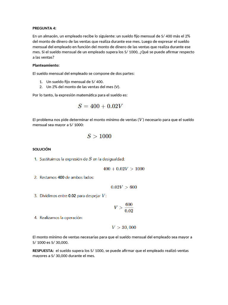 PREGUNTA MATEMATICA | PDF