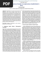 Judith Butler Theory of Performativity | PDF | Gender | Gender Studies