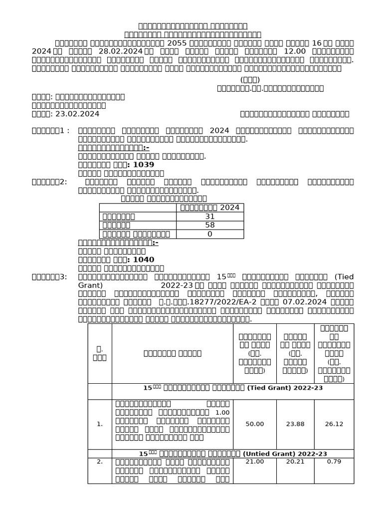 101 Subject System Update 28.02.2024 | PDF
