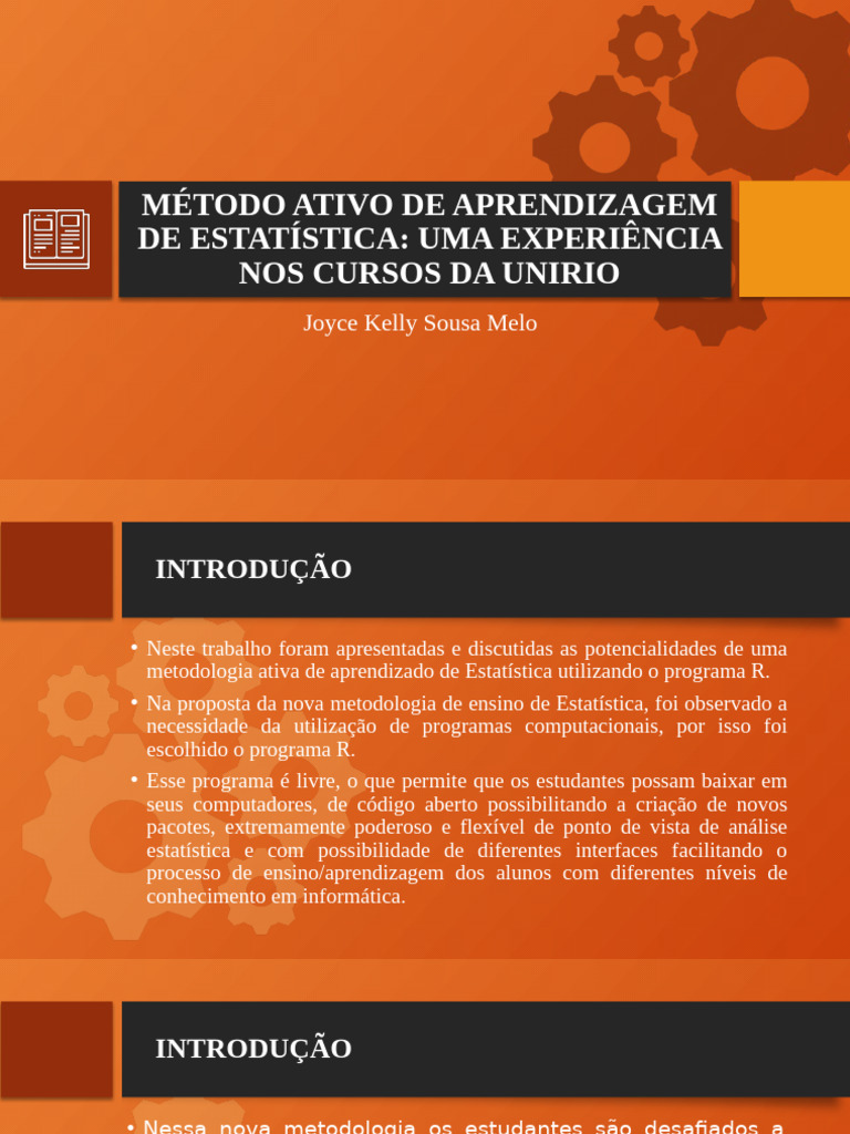 Método Ativo de Aprendizagem de Estatística | PDF | Aprendizado ...