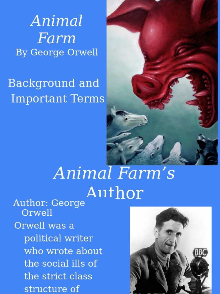 Animal+Farm+Background+PowerPoint | PDF | Irony | Allegory