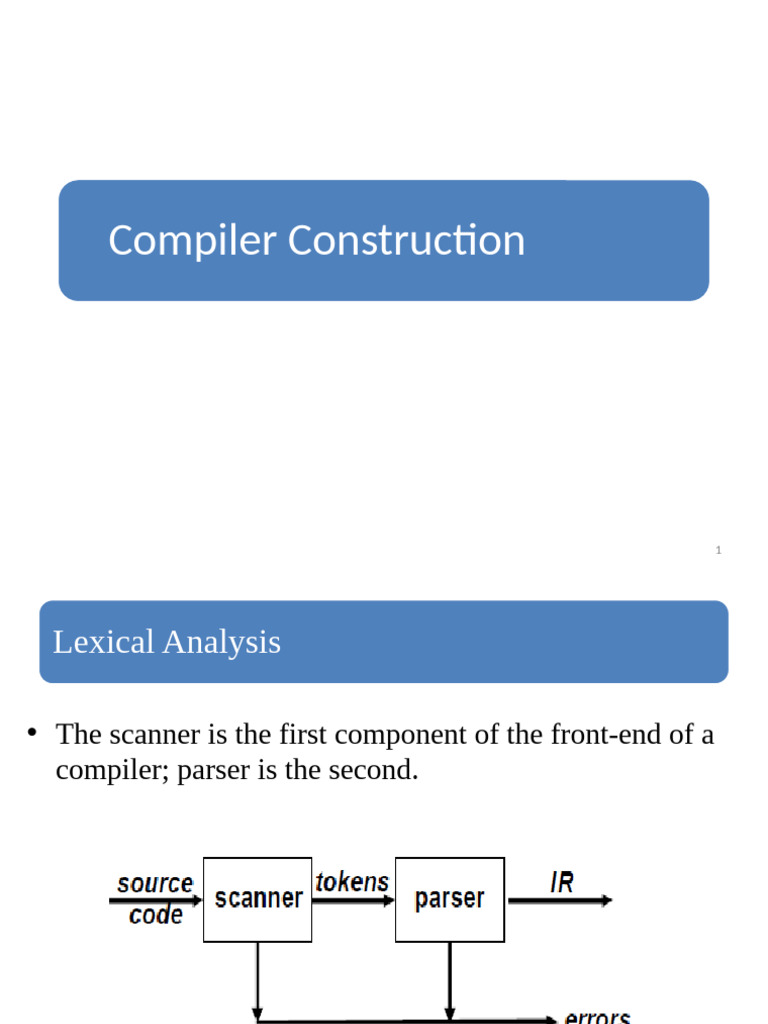 Lexical Analysis of Compiler | PDF | Computer Science | Language Mechanics